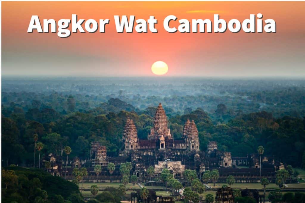 Guide To Visit Angkor Wat In Siem Reap Cambodia - A Bus On a Dusty Road