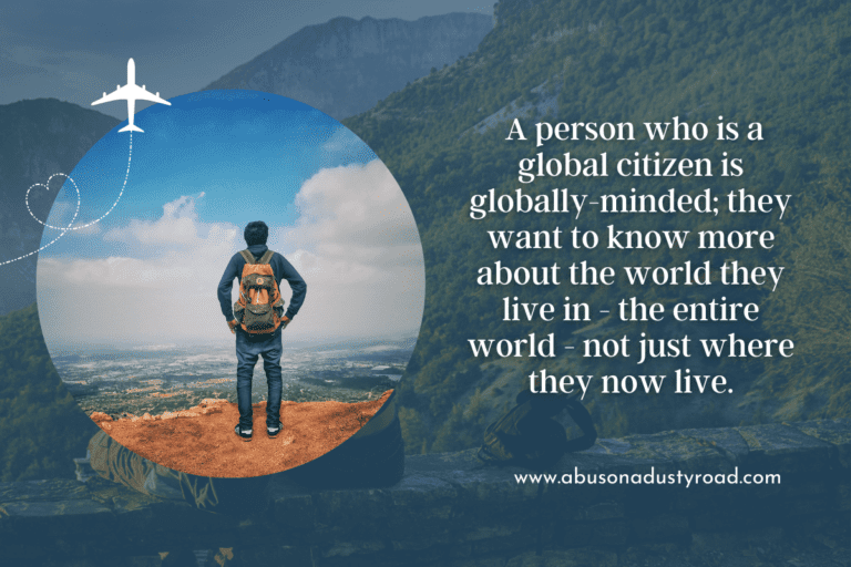 What Does It Mean To Be A Global Citizen? - A Bus On a Dusty Road