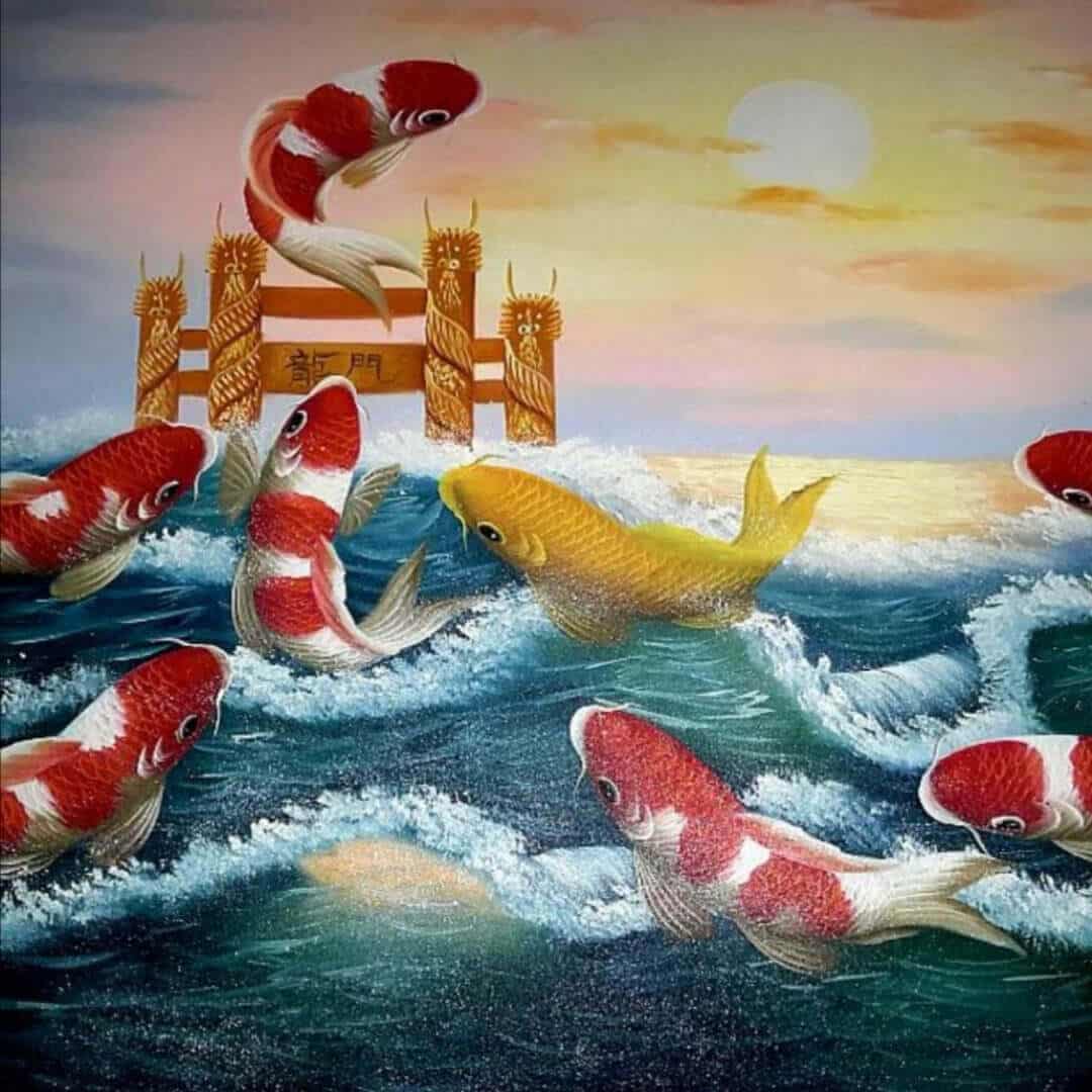 The Kissing Koi Fish Meaning Explained - A Bus On a Dusty Road