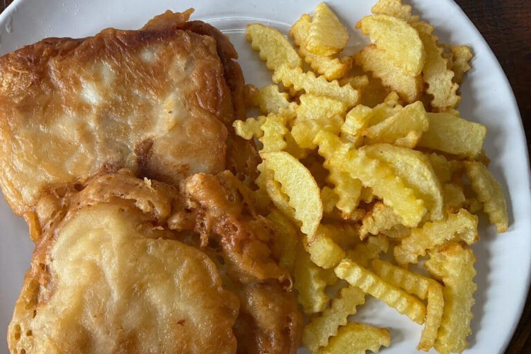 The Best Traditional British Fish And Chips Recipe - A Bus On a Dusty Road